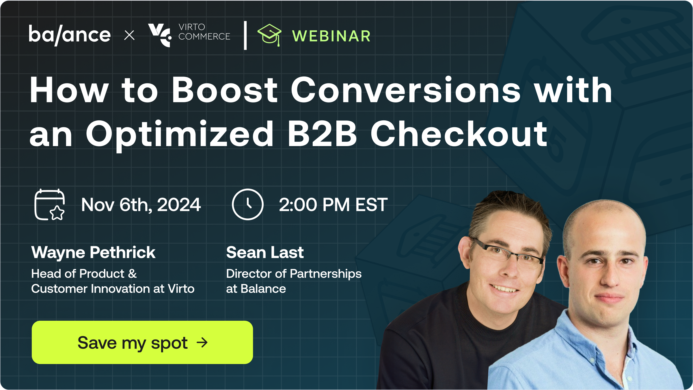 Live Webinar: How to Boost Conversions with an Optimized B2B Checkout